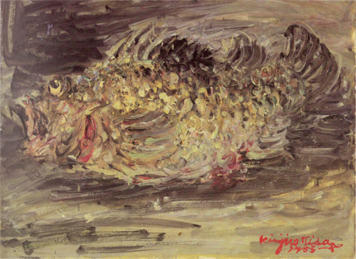 누루시볼락(Fox jacopever). Sebastes vulpes